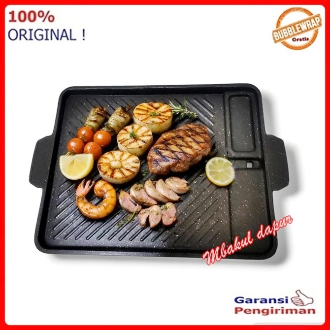 Jual Yakiniku Grill Pan Grill Pan Panggangan Anti Lengket Marble ...