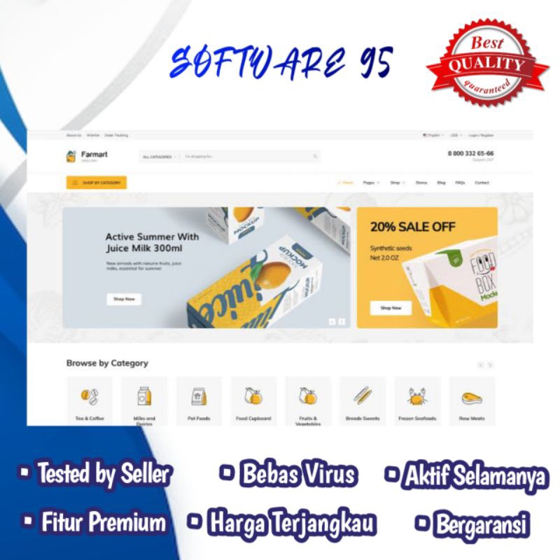 Jual Farmart - Single or Multivendor Laravel eCommerce System 1.22.1 NULLED [PREMIUM SOURCE CODE ...