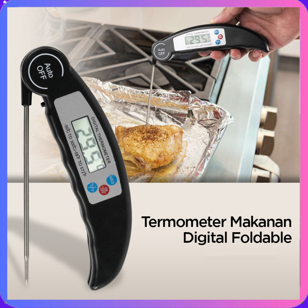 Jual Anpro Digital Food Thermometer Meat BBQ Foldable Probe Termometer ...
