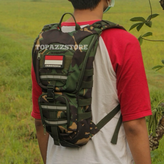 Jual Tas Hydropack Army Tactical Loreng Tentara Ransel Sepeda MTB Polisi Militer TNI | Shopee ...