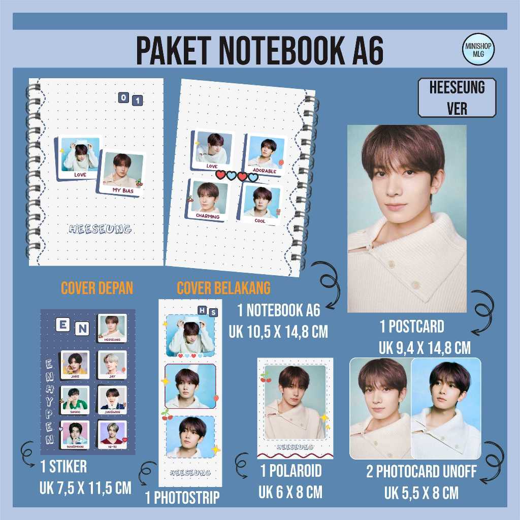 Jual PAKET HEMAT NOTEBOOK ENHYPEN - FANKIT NOTEBOOK ENHYPEN UNOFFICIAL ...
