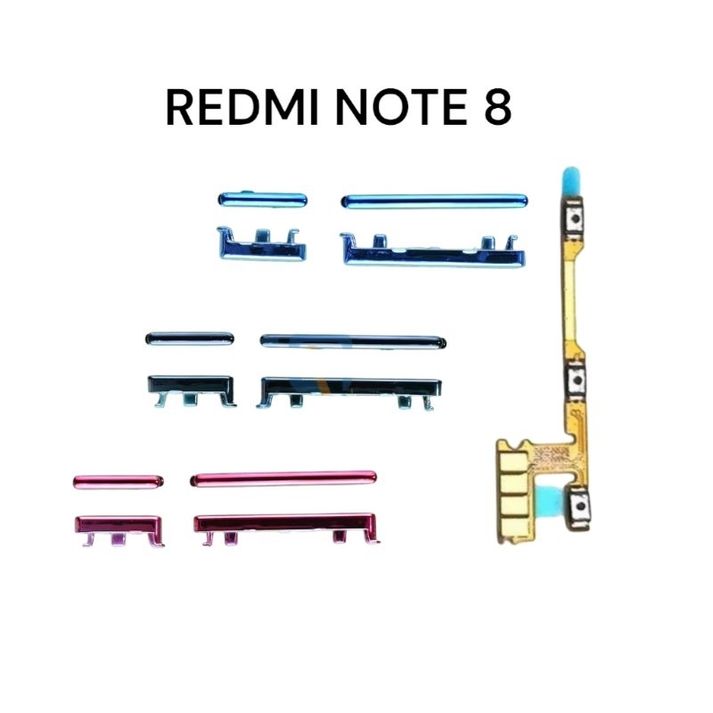 Jual FLEXIBLE ON OFF VOLUME + TOMBOL LUAR REDMI NOTE 8 (1SET) | Shopee Indonesia