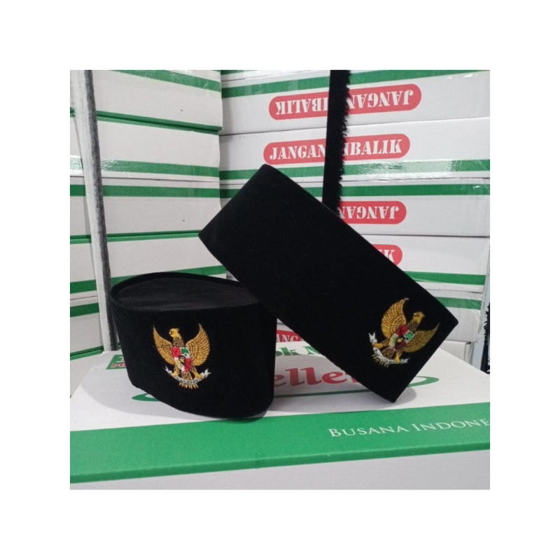 Jual PECI SONGKOK NASIONAL Halus Logo garuda Tinggi 9 cm | Shopee Indonesia