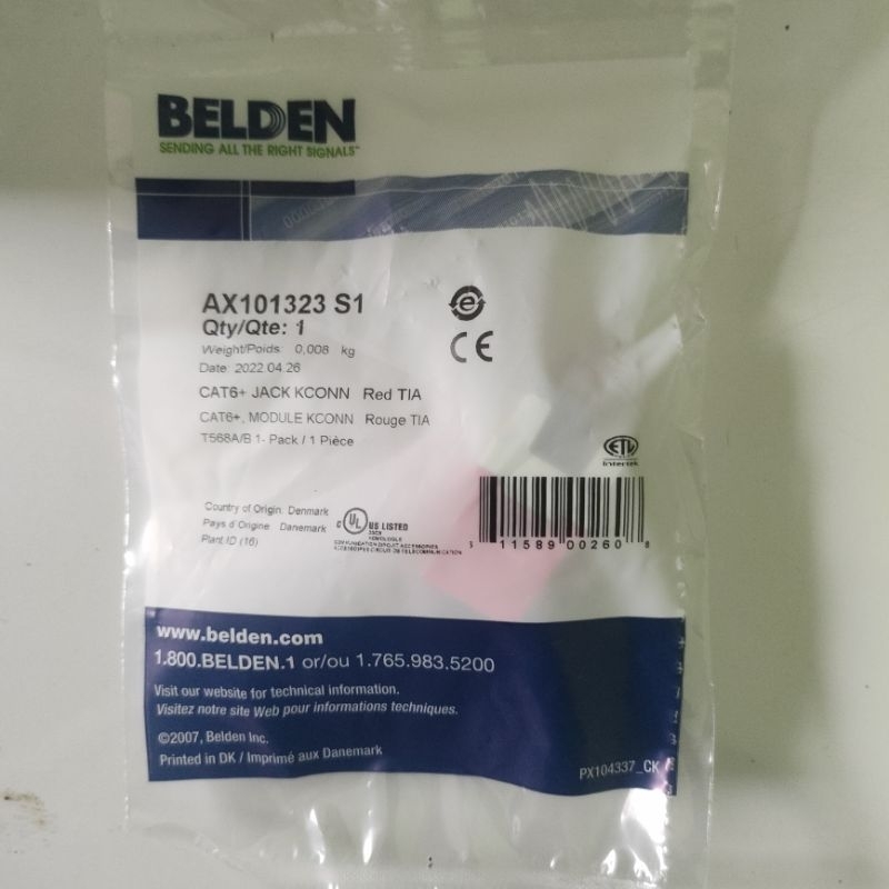 Jual modular jack rj45 cat 6 belden AX101323 S1 | Shopee Indonesia