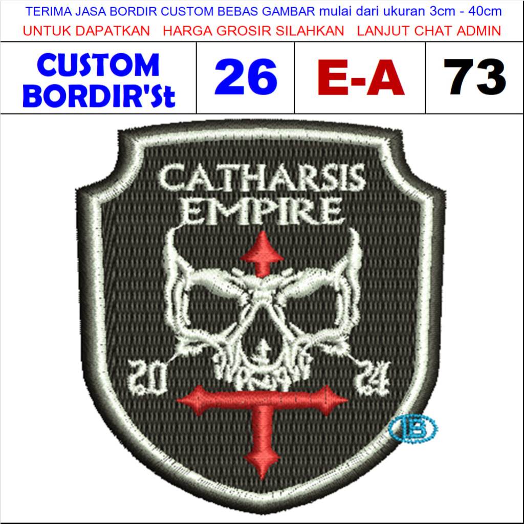 Jual PATCH BORDIR LOGO E-A73 CATHARSIS EMPIRE 2024 SKULL - CUSTOM ...