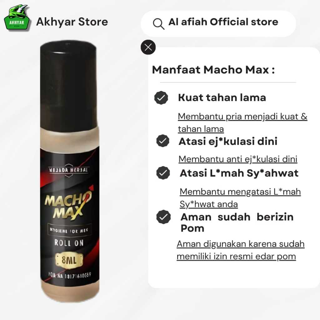 Jual Macho Max Obat Oles Original Bpom Hajar Jahanam Premium For Man | Shopee Indonesia