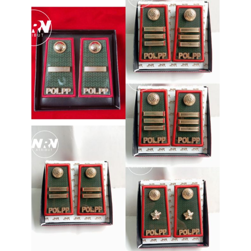 Jual PANGKAT PDH POL PP GOLONGAN 3A 3B 3C 3D LIST MERAH | Shopee Indonesia