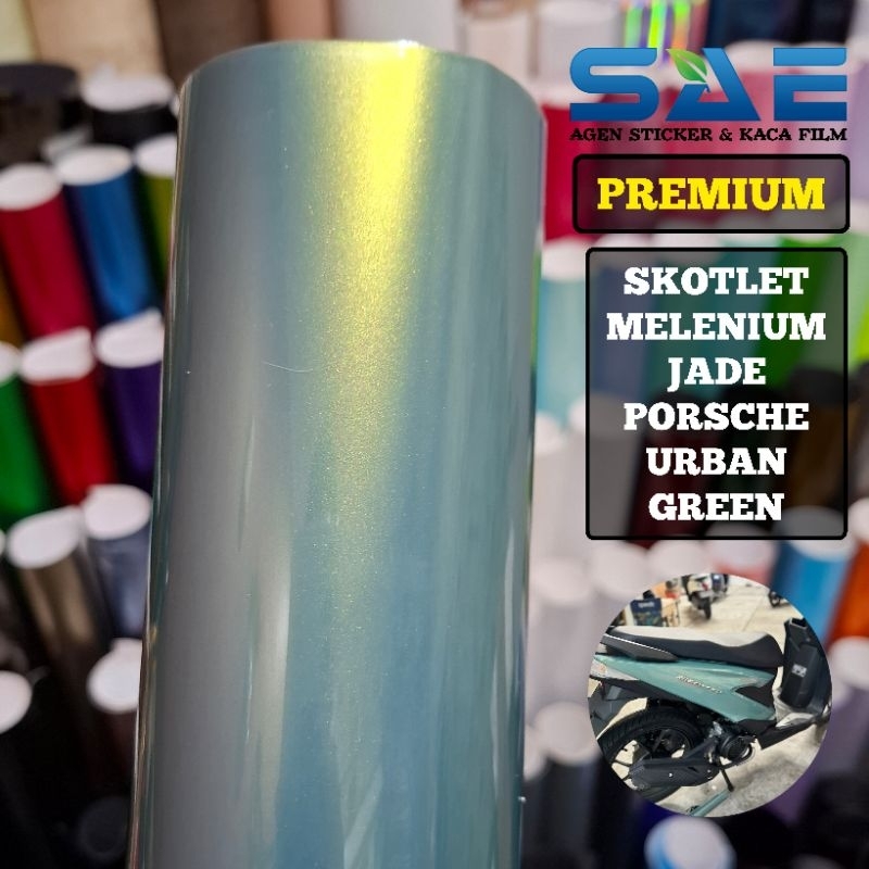 Jual Sticker Skotlet Millenium Jade Porsche Urban Green Premium Fanchi ...