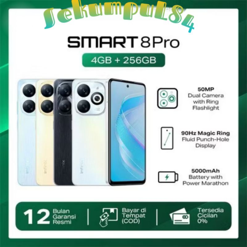 Jual INFINX Smart 8 Pro RAM 8GB (4+4) /256 GB GARANSI RESMI[BNIB ...