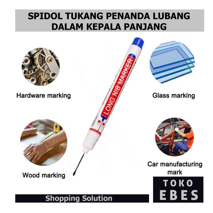 Jual TOKO EBES Spidol Pertukangan Alat Penanda Lubang Bor Sepidol ...