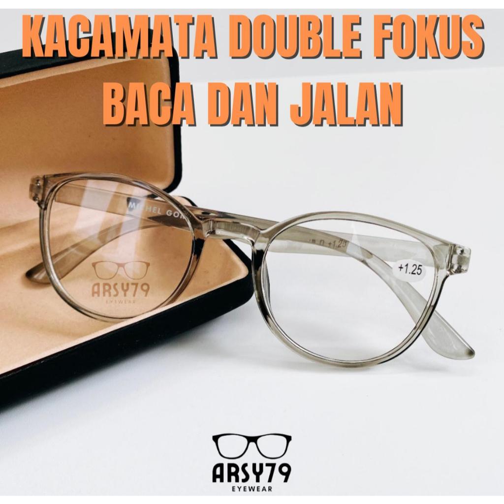 Jual Kacamata Dua Fungsi Baca Dan Jalan Lensa Kryptok Ukuran (+1.00 s/d ...
