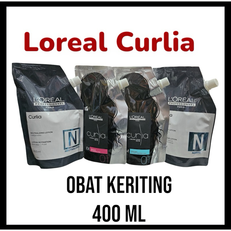 Jual LOREAL CURLIA CURLING LOTION 400 ml Obat Keriting | Shopee Indonesia