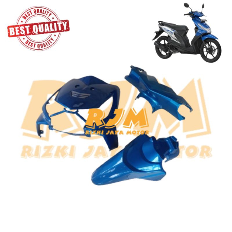 Jual PAKETAN BODY HALUS DEPAN BEAT KARBU 2010 / 2012 BIRU MUDA ( 3 ITEM ...