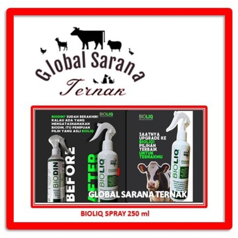 Jual BIOLIQ SPRAY 250 ml (Obat PMK pada Sapi / Kambing) | Shopee Indonesia