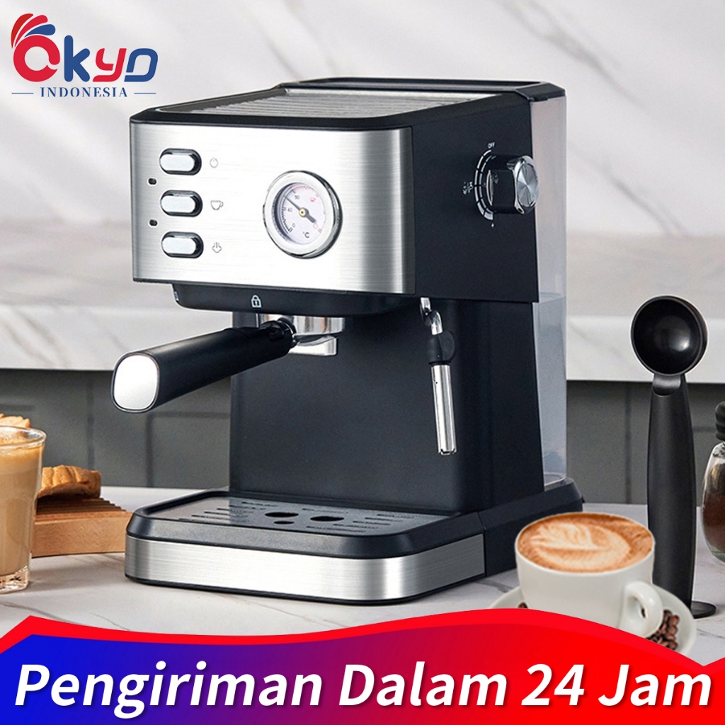 Jual Mesin Kopi Espresso Coffee/Maker Frothing Bar 1050W/1.5L /Mesin Kopi 20 Bar 1.5L 1050 watt ...