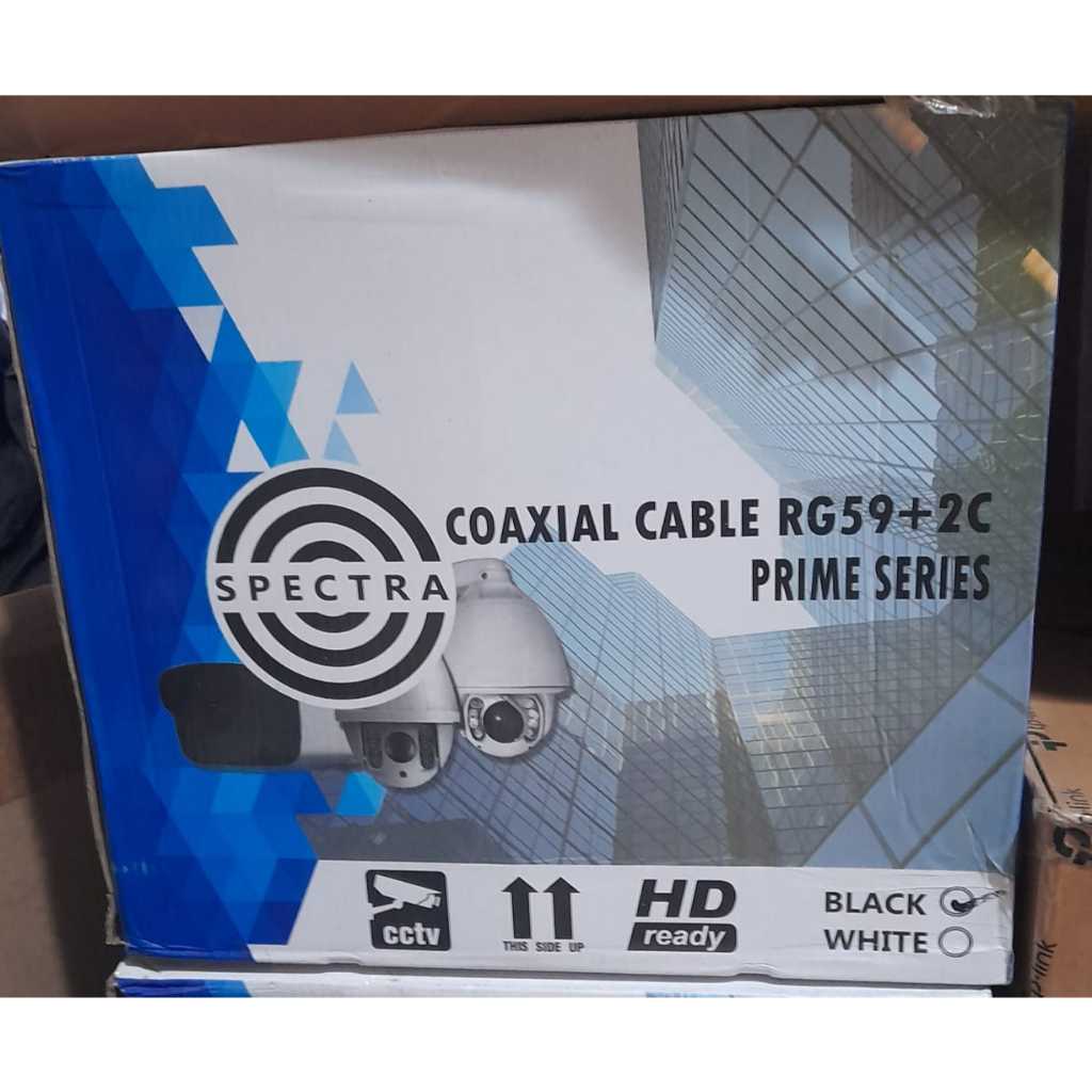 Jual Kabel CCTV Coaxial RG59 + 2C 300 Meter Spectra Prime Series ...