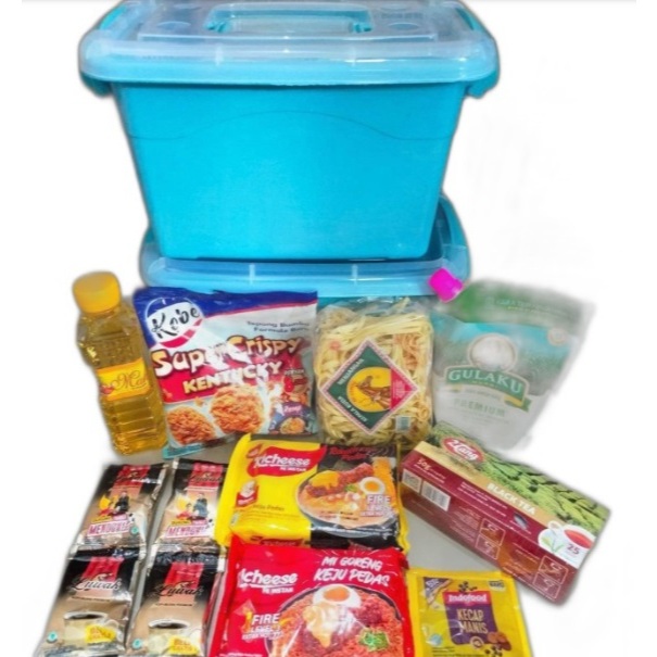 Jual Paket Hampers Paket Sembako Murah FREE Container Box | Shopee ...