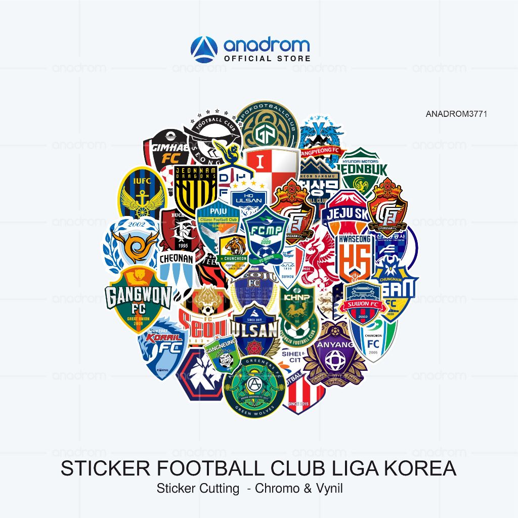 Jual Sticker Pack Logo Club Liga Korea | Sticker Logo Club Sepak Bola ...