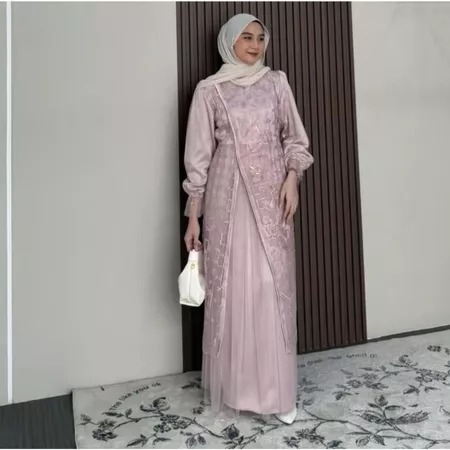 Jual FREE BROSS!!! KINAR DRESS BROKAT ETNIK BUSUI FRIENDLY NEW SERIES BURGUNDY RESS KONDANGAN ...