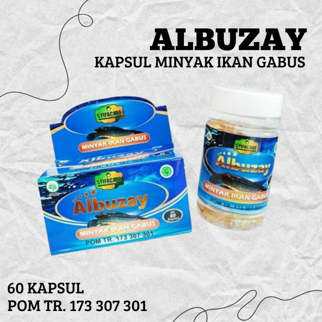 Jual Minyak Ikan Gabus kutuk albuzay Oil BPOM Asli original isi 60 Kapsul | Shopee Indonesia