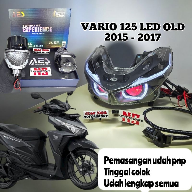 Jual PROJIE BILED AES TURBO EXPERIENCE 60WATT 2,5 INCH VARIO LED OLD 125 150 SEPAKET REFLEKTOR ...