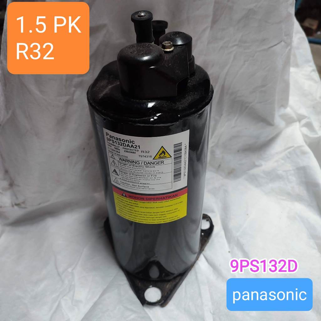 Jual KOMPRESOR AC PANASONIC 1.5PK R32 9PS132DAA21 - COMPRESOR AC 1.5 PK ...