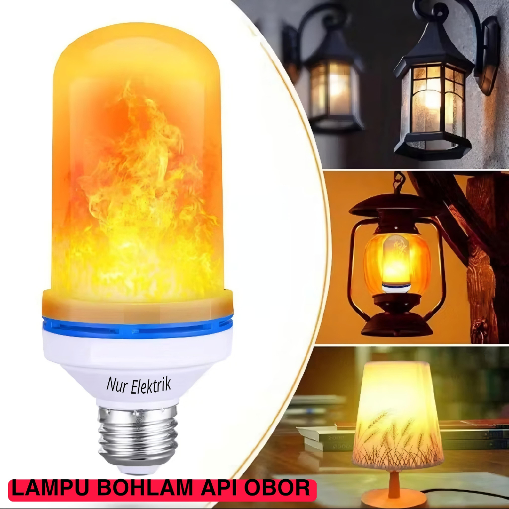 Jual Lampu Bohlam Api LED Obor 9 Watt (3Watt + 3Watt + 3Watt) / Lampu ...