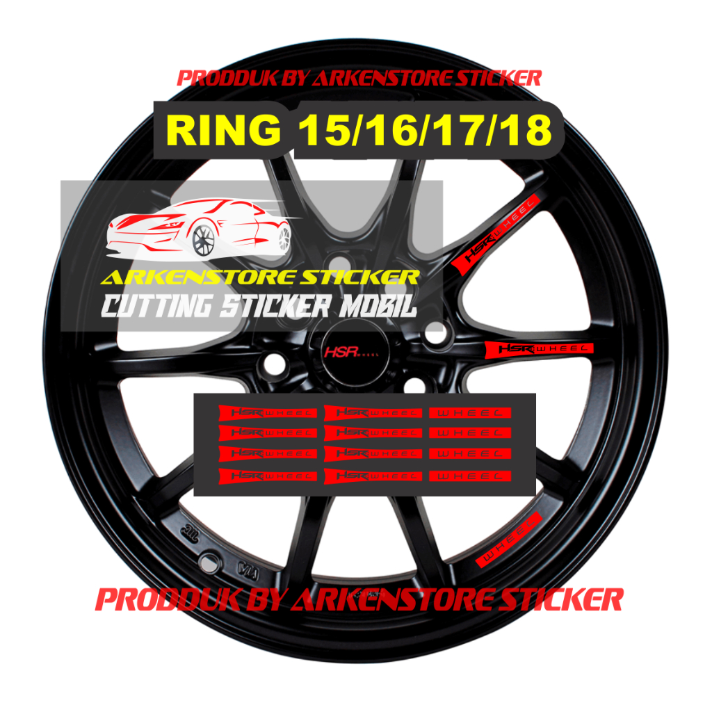 Jual Sticker hsr wheel stiker velk mobil sticker velk mobil hsr wheel ...