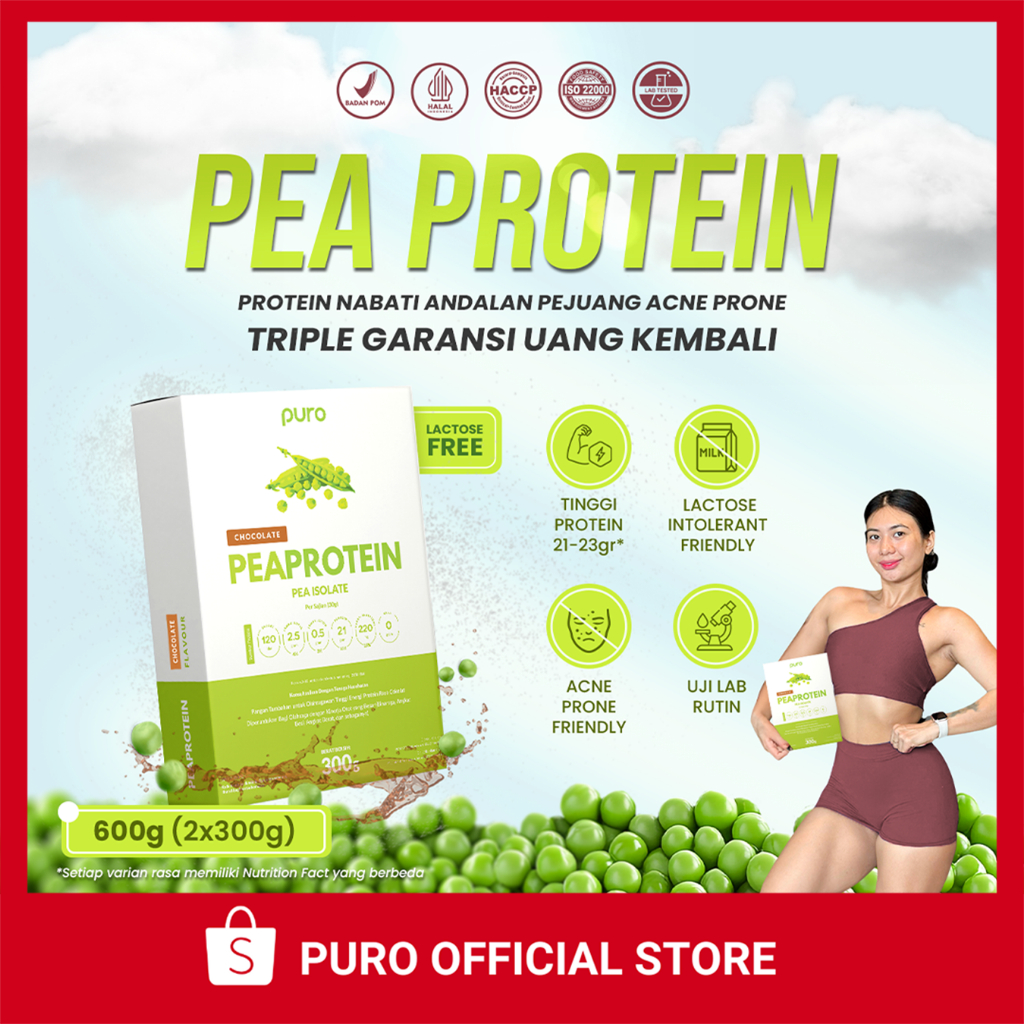 Jual PURO VEGA-PRO Pea Protein Isolate 600gr | Shopee Indonesia