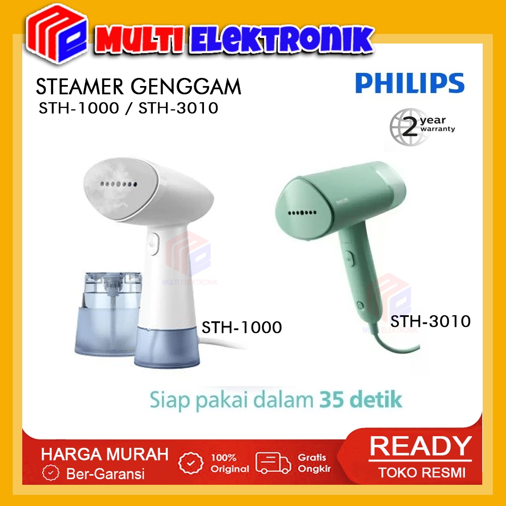 Jual Philips Setrika Uap Genggam - Handheld Steamer Philips STH1000 / STH3010 | Shopee Indonesia