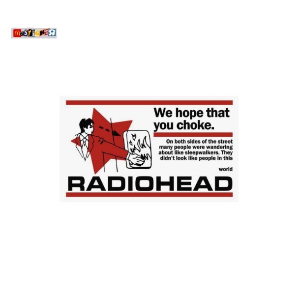 Jual sticker band RADIOHEAD choke graphic logo stiker | Shopee Indonesia