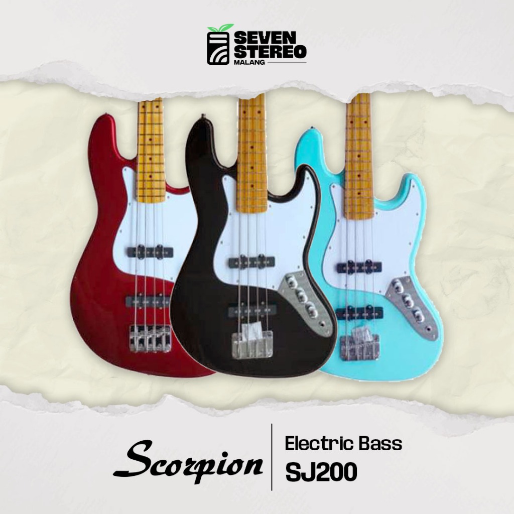 Jual Scorpion SJ200 SJ 200 Jazz Bass Maple - Bass Elektrik Listrik ...