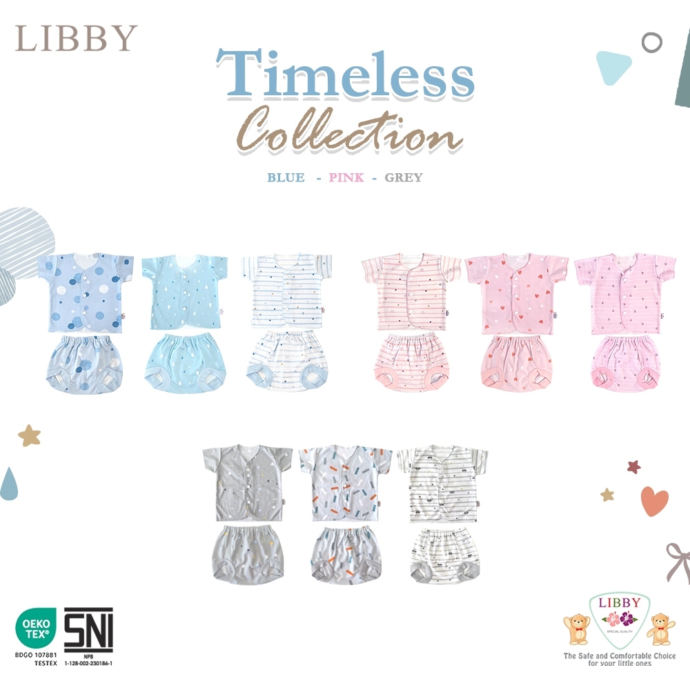Jual Libby Timeless Collection Setelan Kancing Tengah Pendek Celana Pop Bayi 0-6 Bulan | Shopee ...