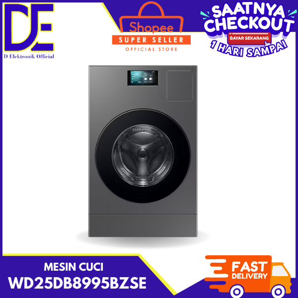 Jual SAMSUNG WD25DB8995BZSE Mesin Cuci Front Loading 25+15 Kg Washer ...