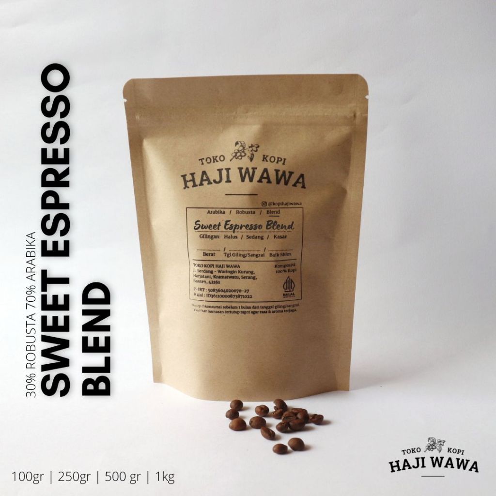 Jual SWEET ESPRESSO BLEND - 70 Arabika 30 Robusta House Blend -Toko ...