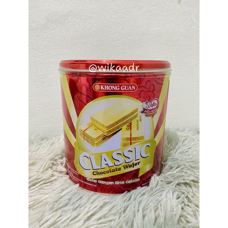 Jual Classic Chocolate Wafer Khong Guan - Wafer Dengan Krim Cokelat ...