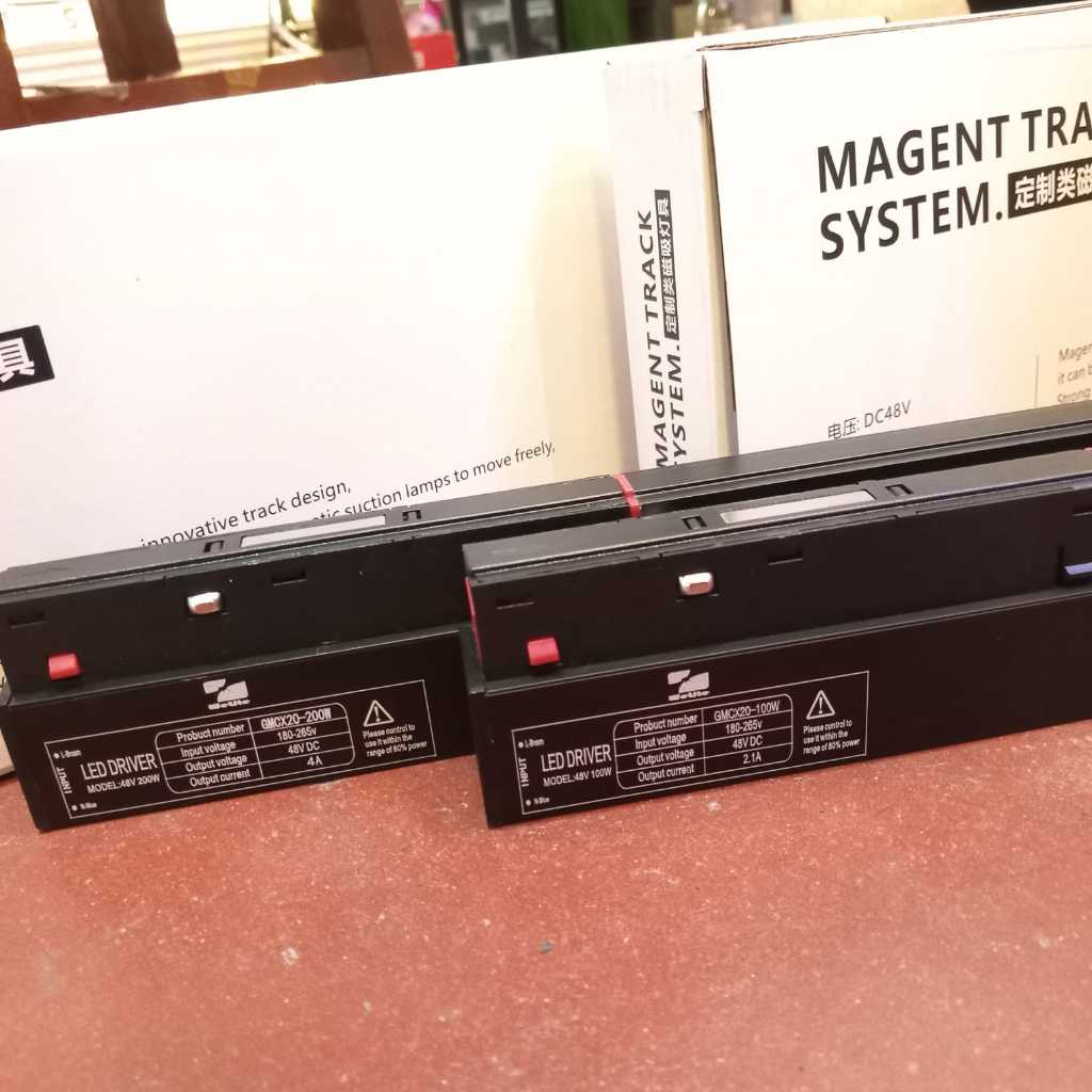 Jual led driver 48v 48 volt 100w 200w magnetic magnetik rell rel gmcx20 ...