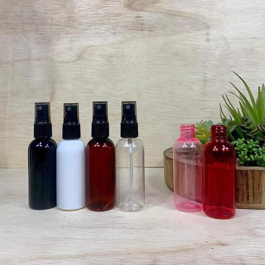 Jual Botol Spray 60ml / Botol Pet 60ml - Tutup Spray Hitam Smoke Neck ...