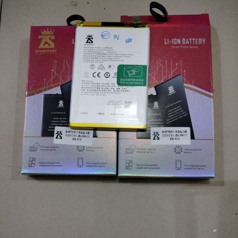 Jual BATTERY BATRE BATERAI REALME C53/C63/C67( BLPA17) DABLE IC ...