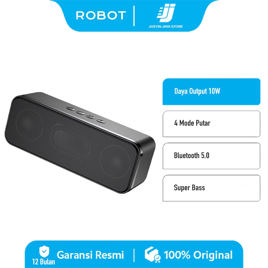 Jual Speaker Bluetooth Robot RB520 Bluetooth 5.0 Portable Audio Wireless Super Bass Stereo ...