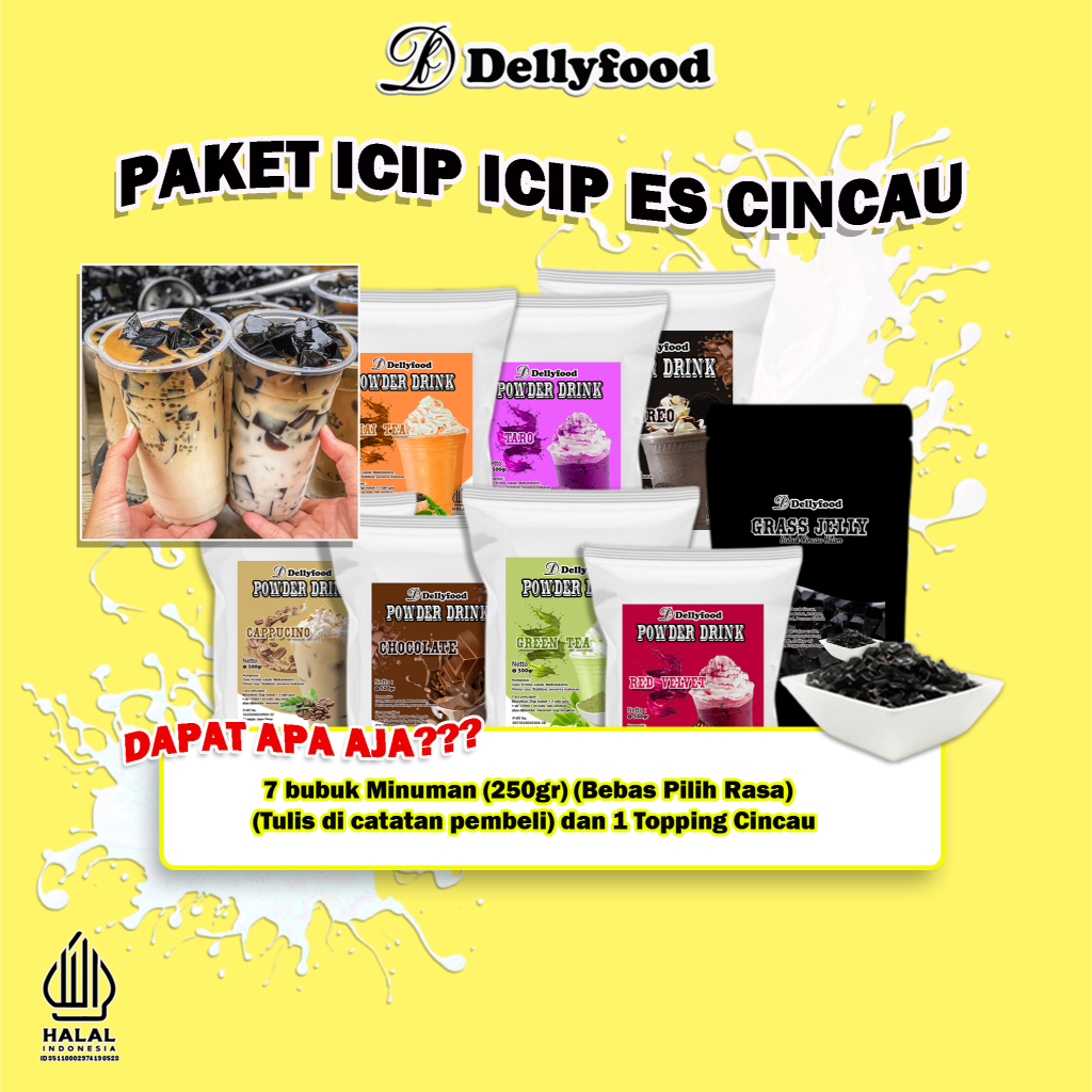 Jual Paket Icip Icip Es Cincau / Paket Tester Cincau Minuman Kekinian ...