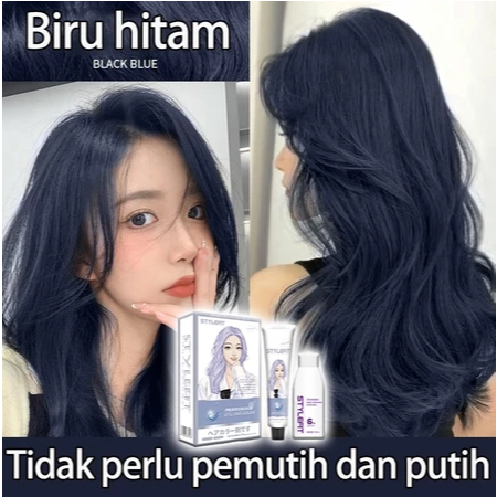 Jual Beli 100ml gratis 100ml STYLE FIT Biru hitam hair color*200ml sari ...