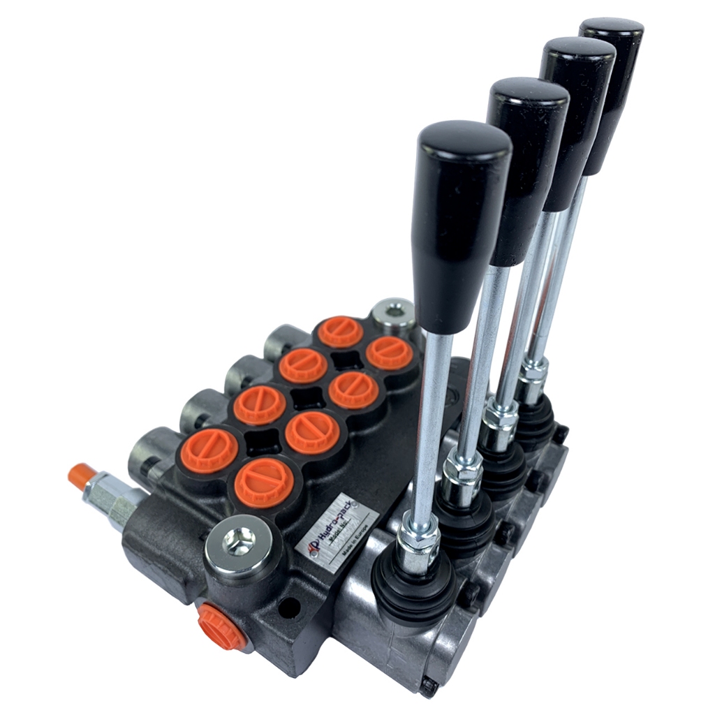 Jual Hand Valve Hidrolik P40 - 4 Tuas Spool / Directional Control Valve ...