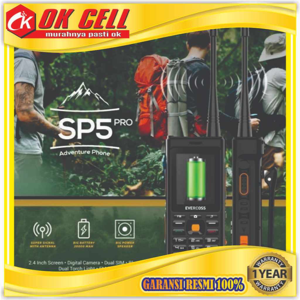 Jual Evercoss SP5 PRO Dual SIM Baterai 20000 mAH | Shopee Indonesia