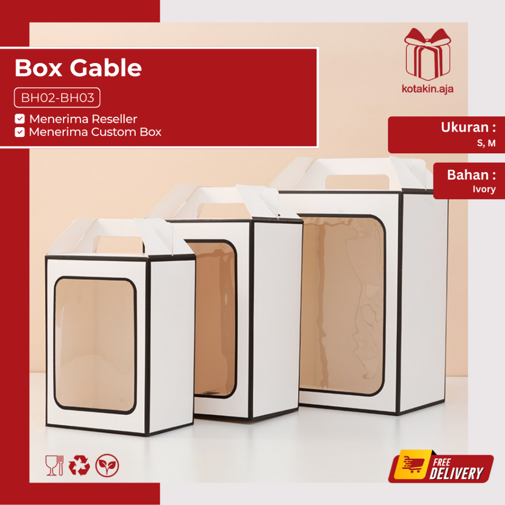 Jual Box Gable Jendela Mika Besar / Box Gable Jinjing / Box Boneka ...