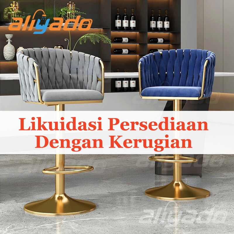 Jual kursi bar bulat Kursi bar velvet stainless Kursi bar beludru ...