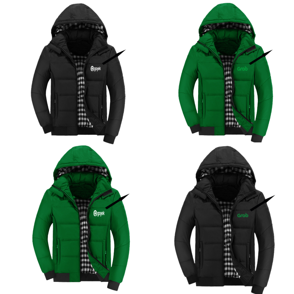 Jual Promo Jaket Parka Pria Jakey Grab Gojek Indriver Gopartner Full ...