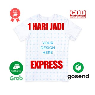 Jual Custom Kaos Satuan 1 Hari Jadi cotton combed 24s tanpa minimum order Custom baju satuan ...