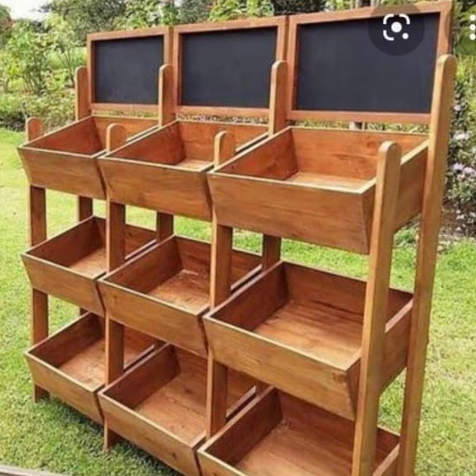 Jual Custome Rak Display 2 Tingkat Full Kayu Premium | Shopee Indonesia