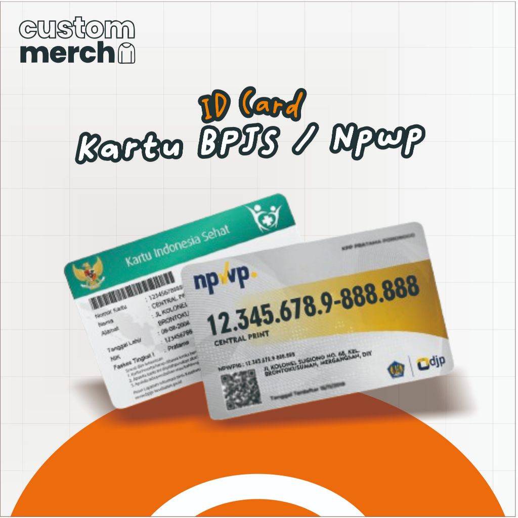 Jual Cetak Kartu BPJS atau NPWP sesuai file asli | Shopee Indonesia